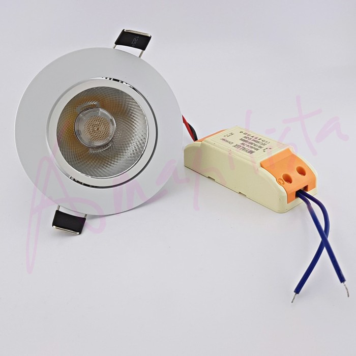 Jual lampu downlight led cob 7w miyalux body putih model : my-1307 2,5 ...