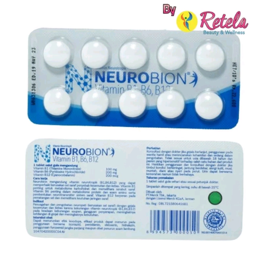 Jual NEUROBION TABLET 50`S(5X10TAB) | Shopee Indonesia