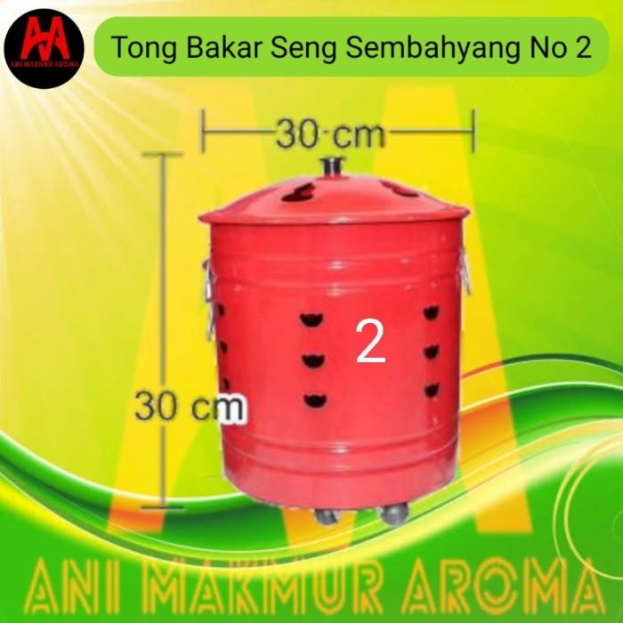 Jual Tong Bakar Kertas Tempat Sembahyang Merah Tebal Awet Import ...