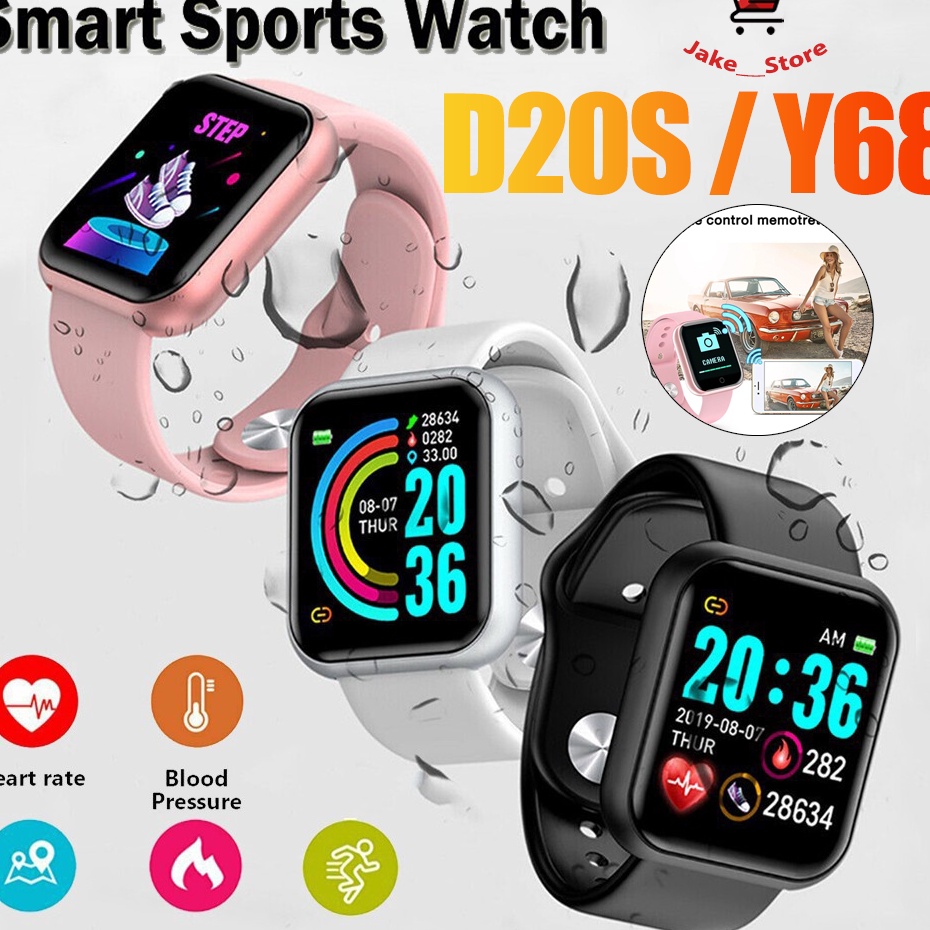 Jual Stock Banyak Y68 Jam Tangan Pria Wanita Digital Smartwatch ...