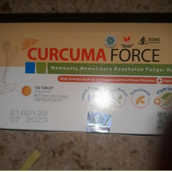 Jual langsung order saja] curcuma force tablet 1box 10 strip 120 tablet ...