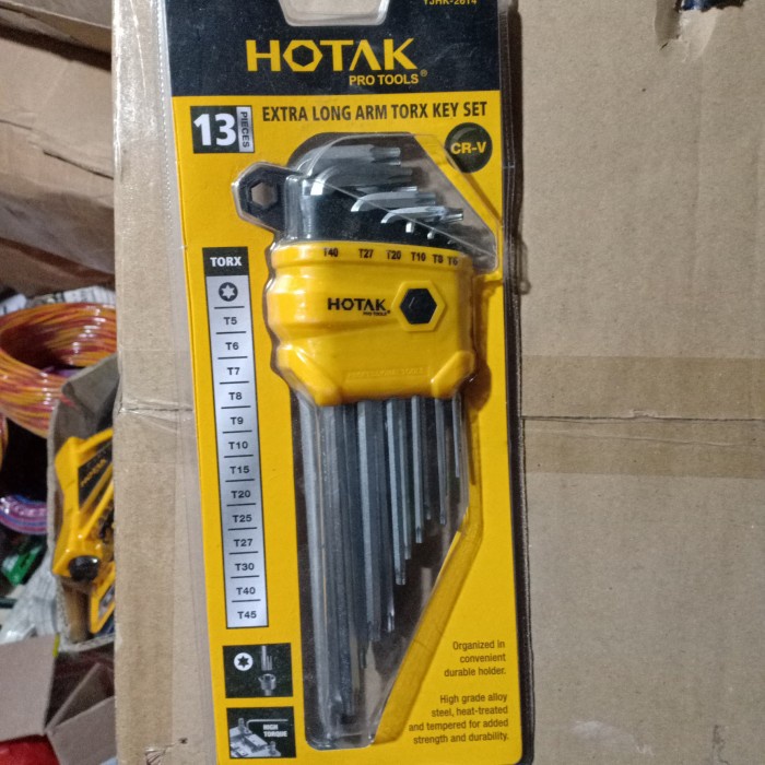 Jual Bestseller Kunci L Bintang Lobang Hotak 13 Pieces Extra Long Arm ...