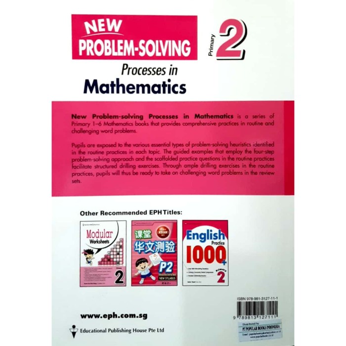 Jual MUST HAVE!! NEW PROBLEM-SOLVING PROCESSES IN MATHEMATICS PRIMARY 2 ...