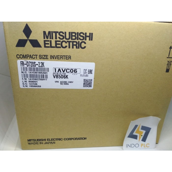 Jual Inverter Mitsubishi FR-D720S-2.2K (2.2KW 220V SINGLE PHASE ...