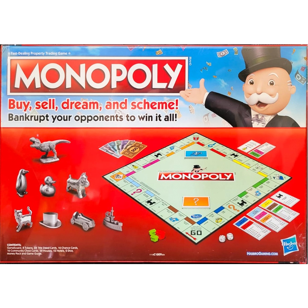 Jual Classic Monopoly Board Game Hasbro Gang | Shopee Indonesia