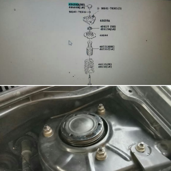 Jual Karet Tutup Support Shock Depan Altis Corona Corolla Soluna ...