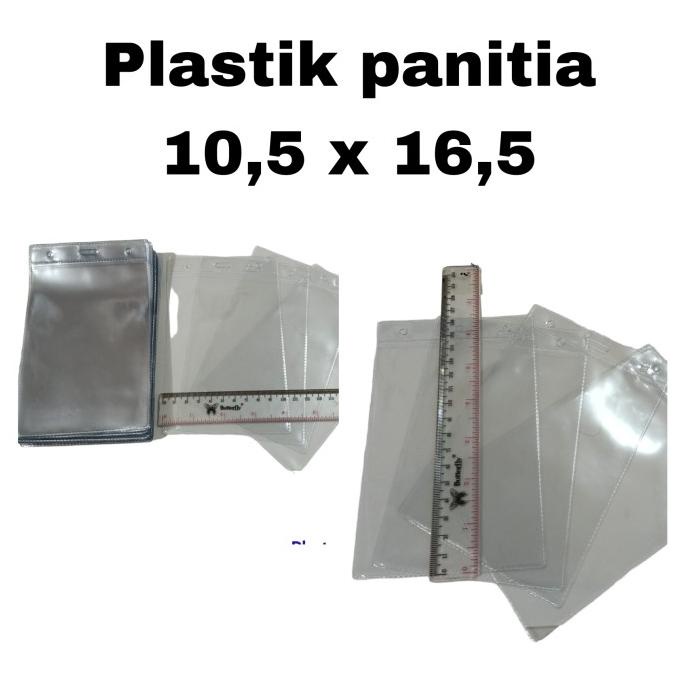 Jual best seller] 100pcs plastik panitia id card 10x16 / plastik kartu ...