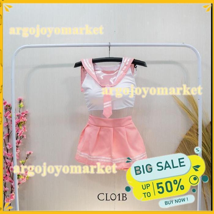 Jual SEXY COSTUME LINGERIE COSPLAY SERAGAM JAPANESE SEXY STUDENT PINK ...