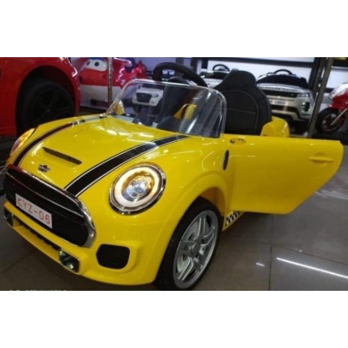 Jual Mainan Anak Mobil Aki Mini Cooper Yukita DLS 06 - Kuning | Shopee ...