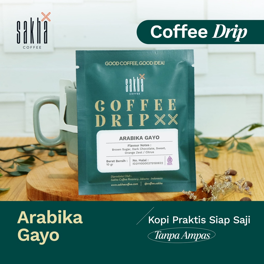 Jual Drip Bag Coffee Arabica Gayo Kopi Arabika Instan Asli Murni Siap ...