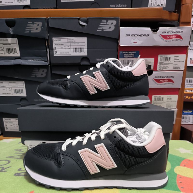 Jual SEPATU SNEAKERS WANITA NEW BALANCE 500 HITAM RESMI PT MAP ORIGINAL ...