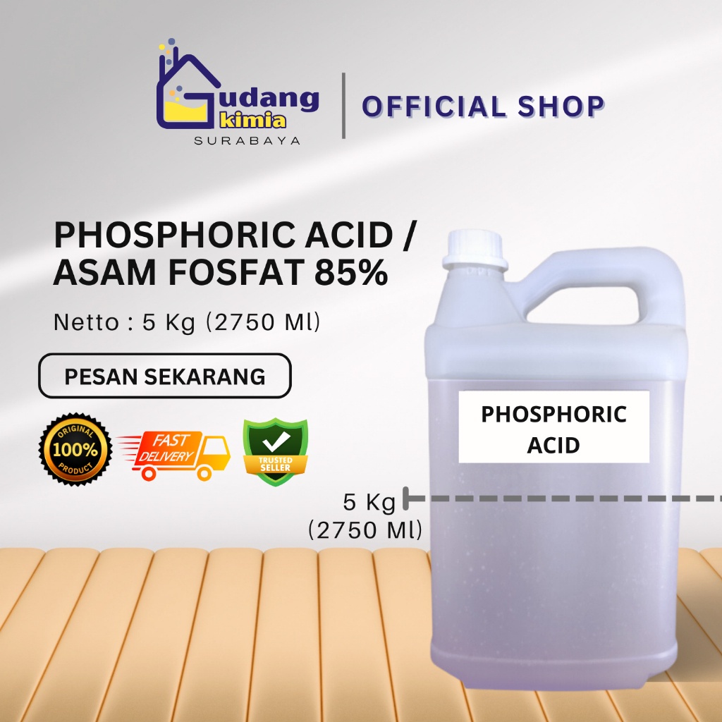 Jual H3PO4 / Asam Fosfat 85% Food / Phosphoric Food Grade 5 Kg | Shopee ... Jual H3PO4 / Asam Fosfat 85% Food / Phosphoric Food Grade 5 Kg | Shopee ...