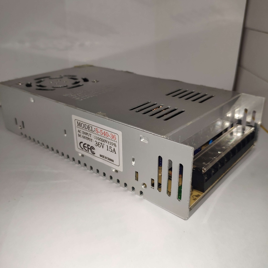 Jual POWER SUPPLY 36V 15A SLIM SWITCHING MURNI. 36 VOLT 15 AMPERE ...