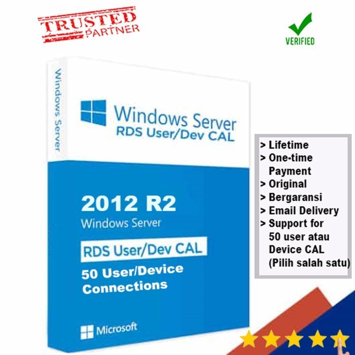 Jual RDS Server 2012 R2 Remote Desktop Services 50 User - Device ...