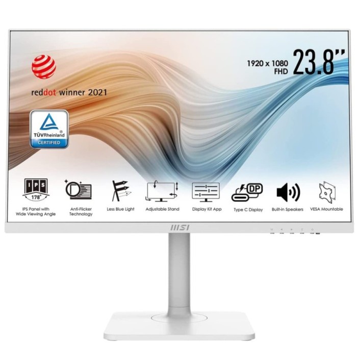 Jual Msi Modern Md241Pw - 1080P 75Hz Full Hd 24" Inch - White Monitor ...