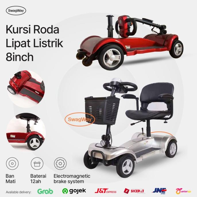 Jual Kursi Roda Listrik sepeda elektrik Lansia mobility scooter 4 roda ...