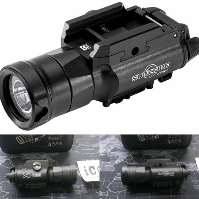 Jual surefire sf xh35 xh-35 weapon light high beam 1000 lumens dual output | Shopee Indonesia