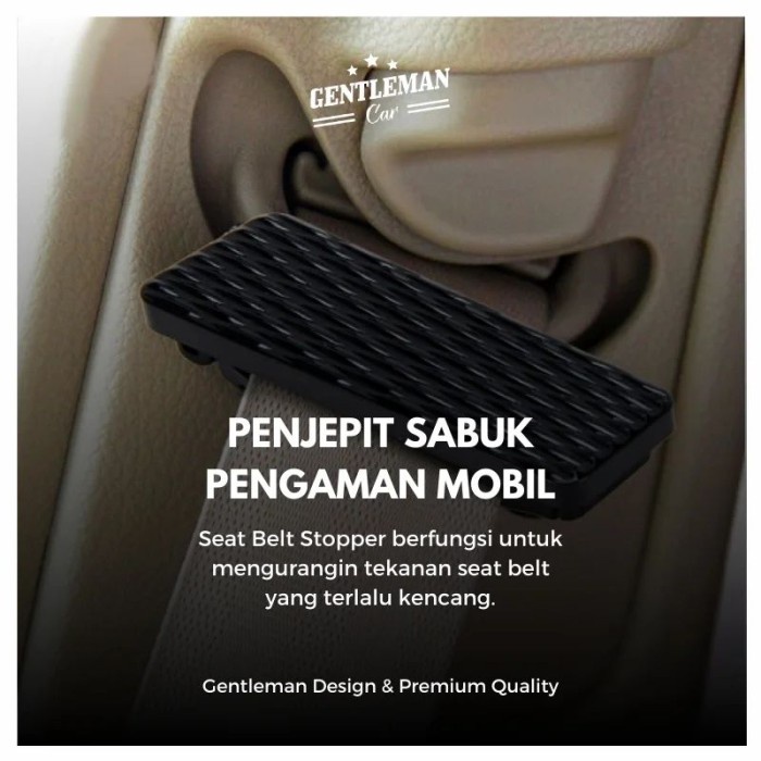 Jual Seat Belt Stopper/Holder/Clip Penjepit Sabuk Pengaman Mobil ...