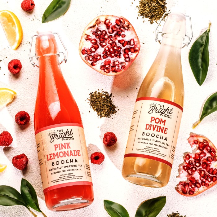 Jual Paket Kombucha Bundle 500 ML 2 Botol - Berry + Delima - Teh ...