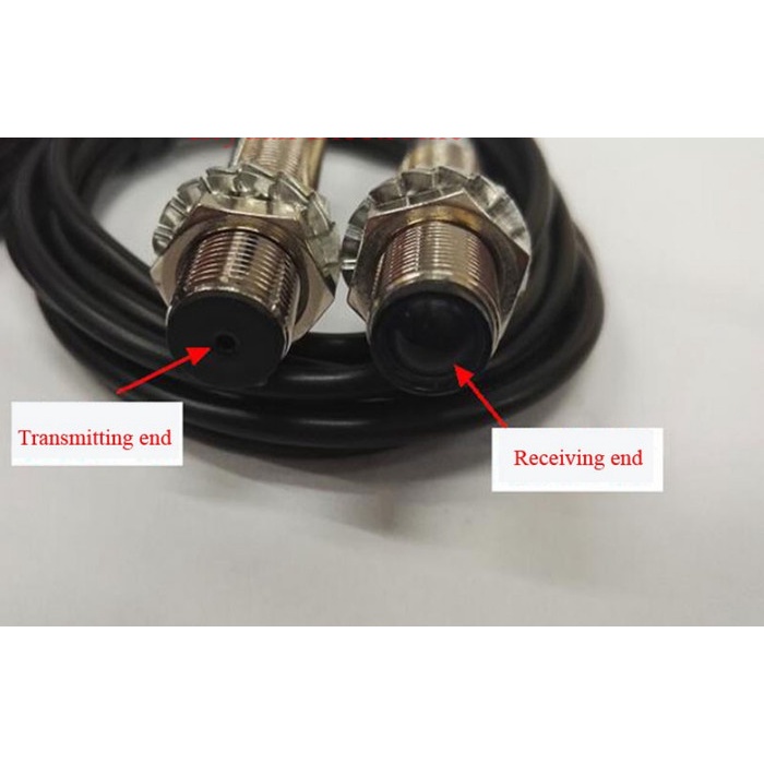 Jual M12 Beam Laser Sensors 0-20M Visible Light Beam Photoelectric ...
