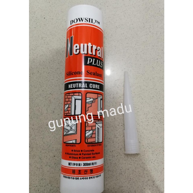 Jual ~~~~~] LEM KACA DOW CORNING NETRAL PLUS CLEAR / LEM SILICONE SEALANT NEUTRAL | Shopee Indonesia