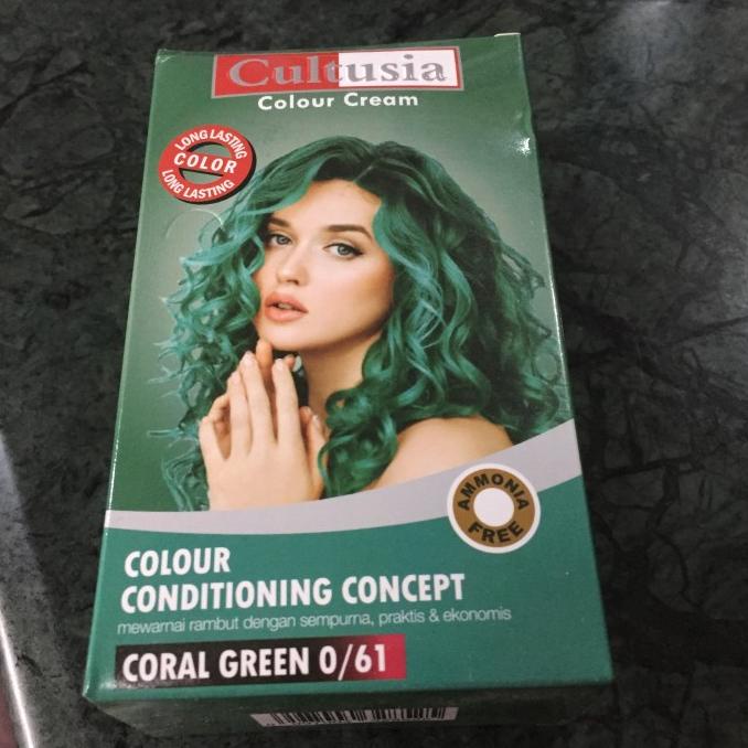 Jual :>:>:>:>] Cat rambut warna hijau ijo cultusia 30mL | Shopee Indonesia