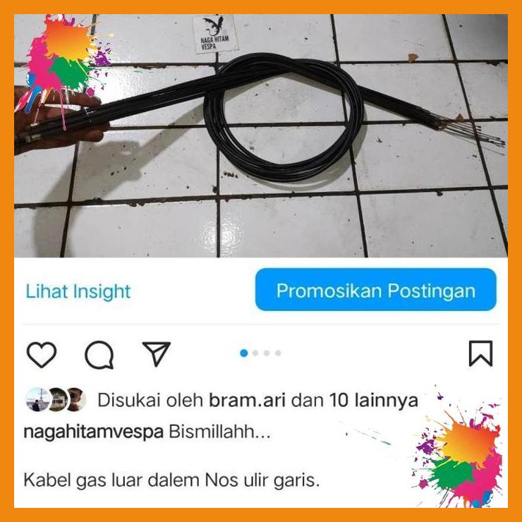 Jual kabel gas luar dalem vespa smallframe pts special nos [nghv ...