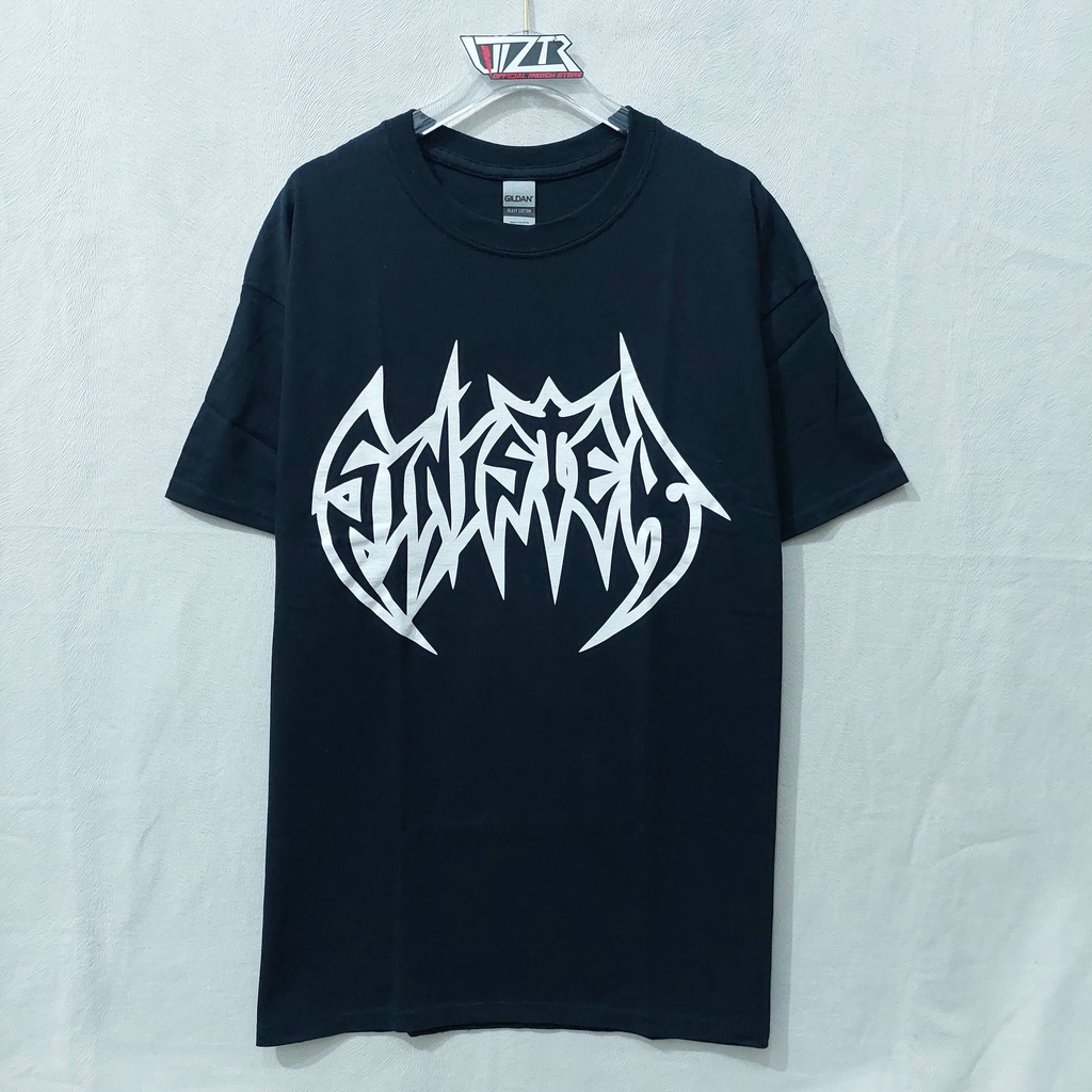 Jual T Shirt Band Official SINISTER - LOGO Original | Shopee Indonesia