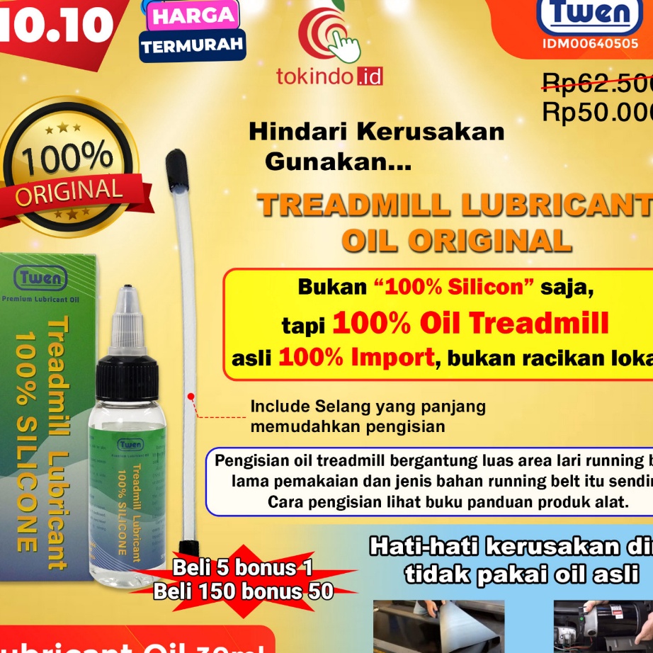 Jual Stok Baru Twen Oil Treadmill Oil Lubricant Silicone Oil Minyak ...