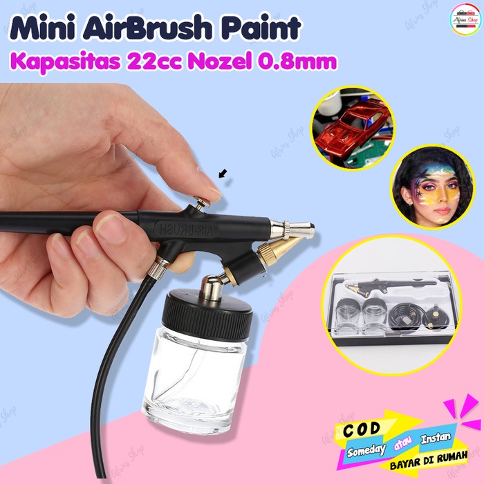Jual Alat Cat Semprot Mini Airbrush Paint Spray Gun Sandblaster Kit ...