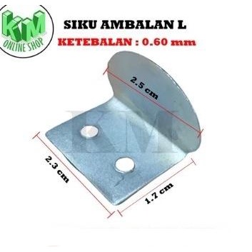 Jual BEST PRODUK klem siku besi plat L / Plat jepit kaca penahan cermin ...