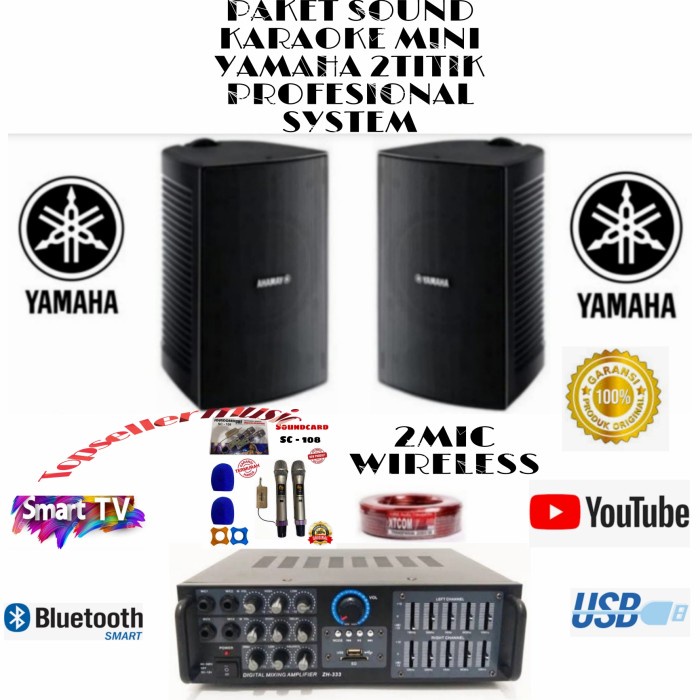 Jual Paket Sound Yamaha Karaoke 6Inch Set Mini Cocok Karaoke/Cafe ...