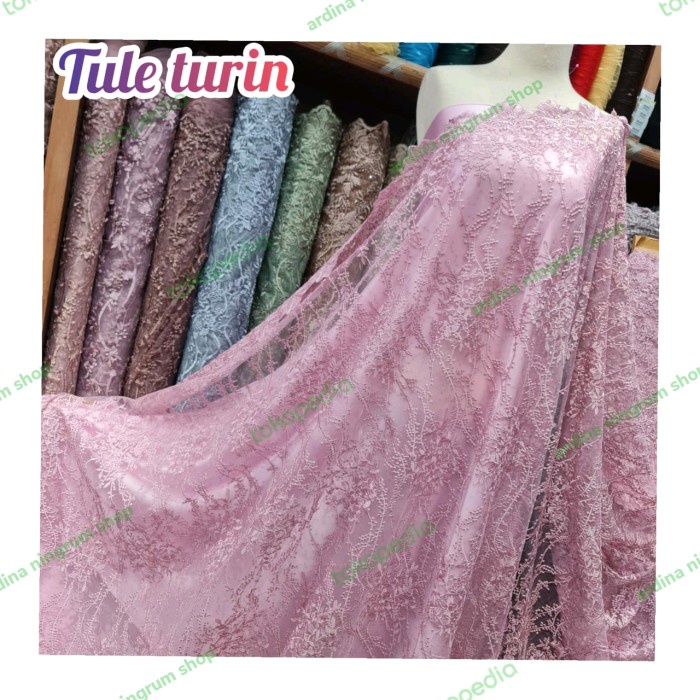 Jual Kain tile turin.brukat tile payet.kain tile payet.kebaya pengantin ...