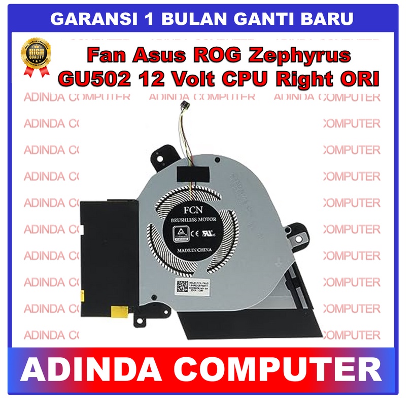 Jual Fan Asus ROG Zephyrus GU502 GU505D GU505DU GA502 GA502D 12V CPU ...