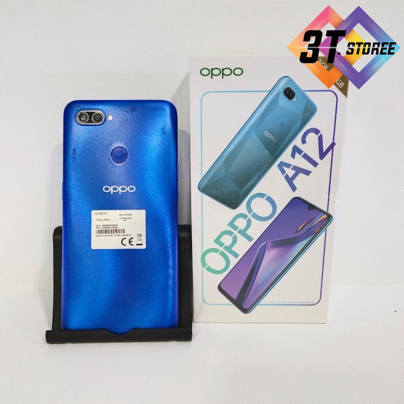 Jual OPPO A12 RAM [3/32GB] [3/32GB] Hellio P35 Fullset mulus second ...