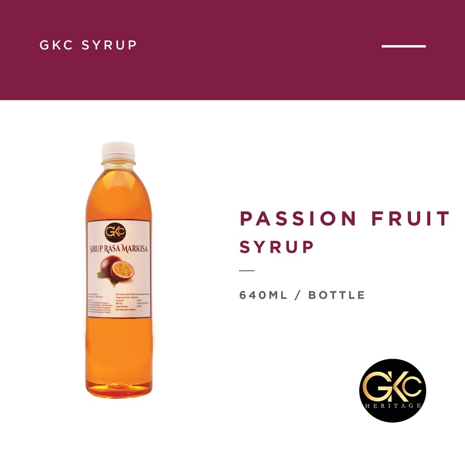 Jual Harga Murah Sirup Markisa Passion Fruit Syrup Minuman Gkc