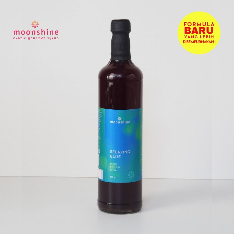 Jual MOONSHINE Relaxing Blue Syrup Sirup Alami Rasa Buah Pala dan Bunga ...