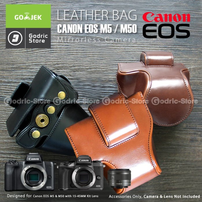 Jual Canon EOS M50 M5 Leather Bag / Case / Tas Casing Kamera Kulit 15 ...