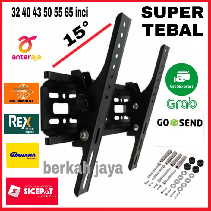 Jual bracket tv 32 40 43 50 55 65 inci UNIVERSAL | Shopee Indonesia
