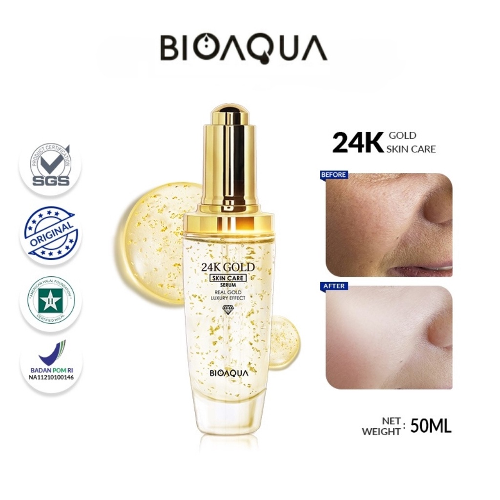 Jual Bioaqua 24k Gold Skin Care 50ml Shopee Indonesia