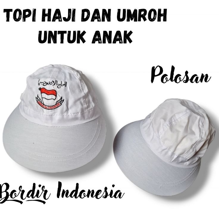 Jual RealPictW2i2H Topin Umroh dan Haji Anak PAUD dan TK Model Topi ...