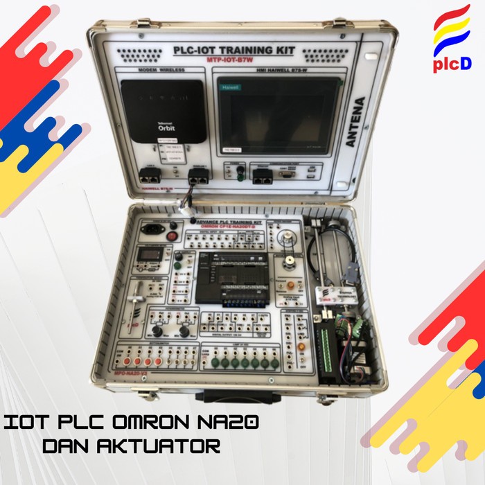 Jual Trainer PLC IOT with HMI Haiwell (Omron CP1E-NA20) | Shopee Indonesia