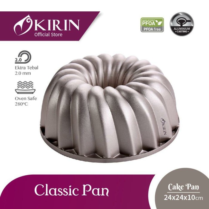 Jual Kirin Premium Cake Pan Die Cast Classic / Loyang Kue Kirin Classic ...