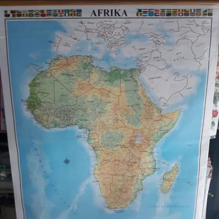 Jual MUST HAVE!! PETA AFRIKA BINGKAI KECIL TERLARIS | Shopee Indonesia