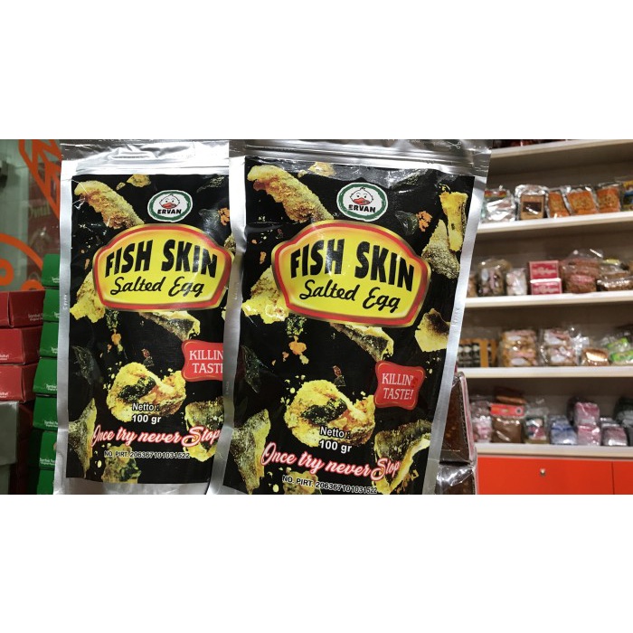 Jual Fish Skin Salted Egg Ervan / Keripik Telor Asin | Shopee Indonesia