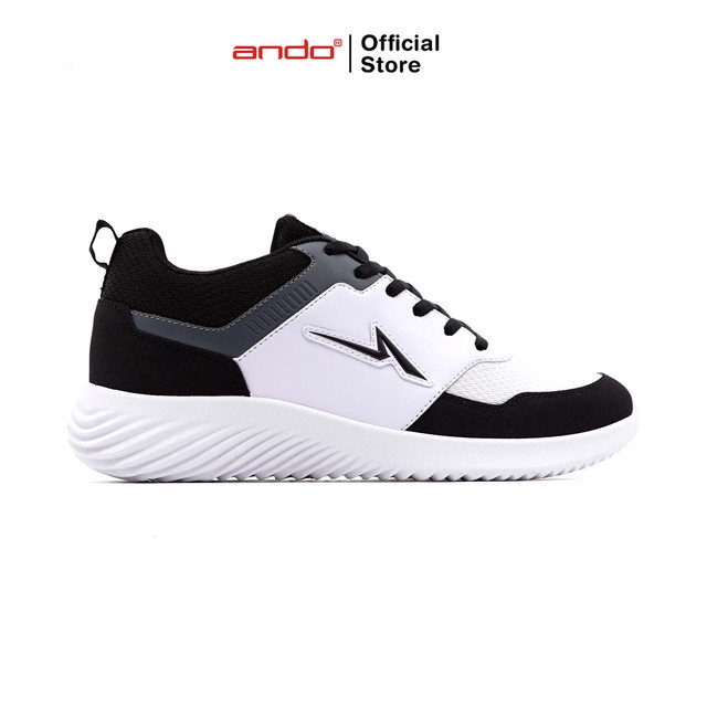 Jual Ando Official Sepatu Sneakers Theo Jt Pria Dewasa - Putih/Hitam ...
