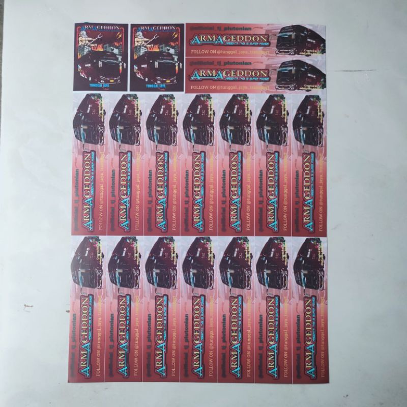 Jual stiker bus basuri kids panda sticker bus pamjang stiker bis viral ...