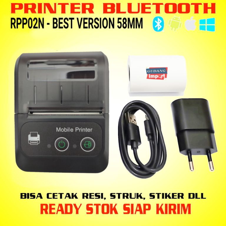 Jual NEW STOCK PRINTER BLUETOOTH BLUETUT BLOOTOTH PORTABLE THERMAL ...