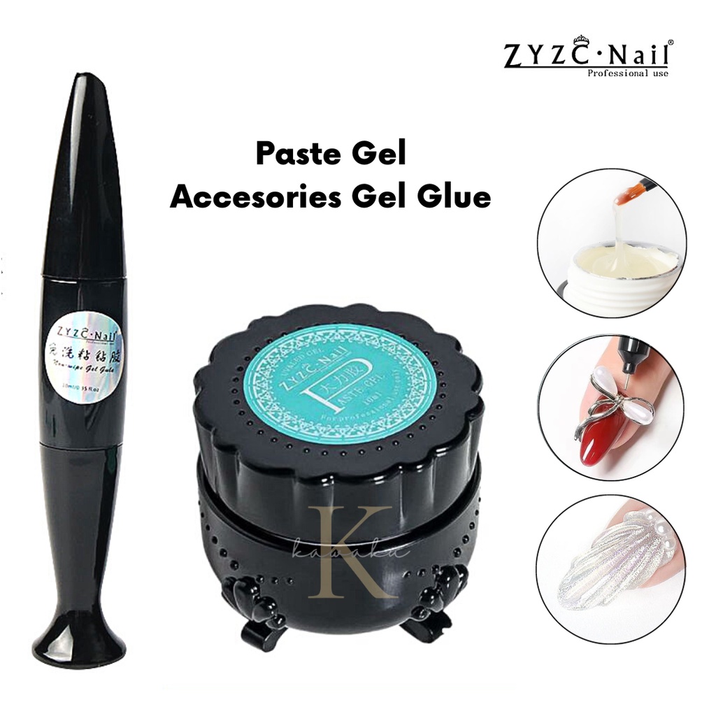 Jual ZYZC Paste Gel For Accessories And Emboss Design 6ml For Nail Gel ...
