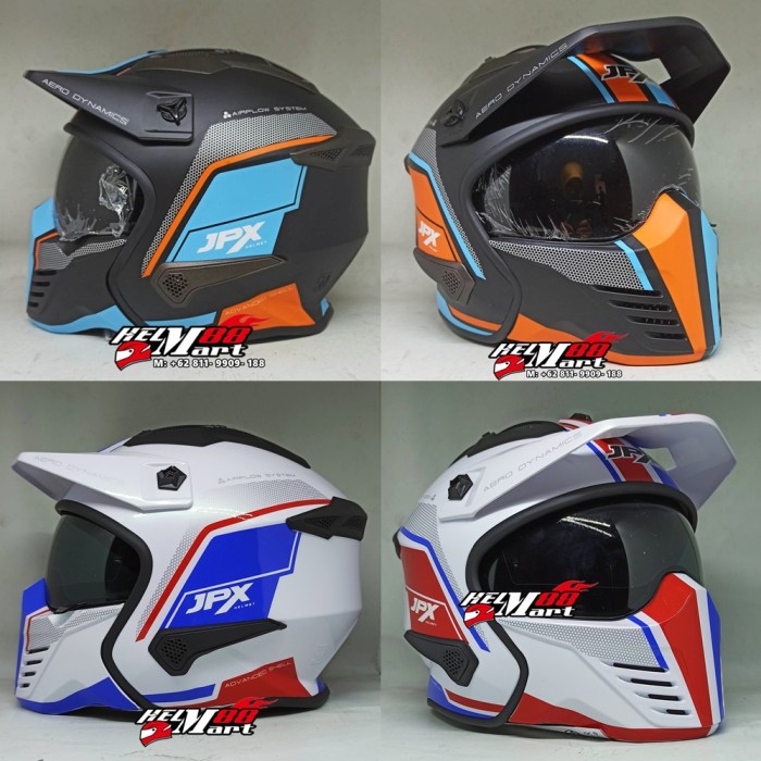 Jual JPX MX-726R TRITONE MX-01 Helm Modular Helm JPX MX726 726 (2KG ...